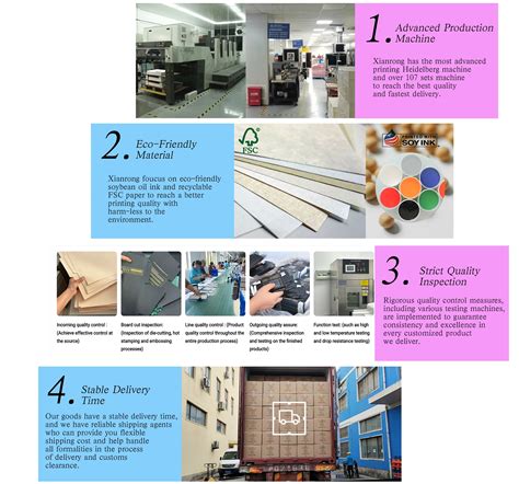 Texture Art Paper Lipgloss Hard Rigid Magnet Box Center Flat Fold Up