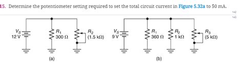 Solved Determine The Potentiometer Setting Required To Chegg