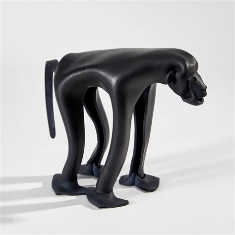 One Piece Leder Affe Klein Schwarz Von Deru Germany Bei Pamono Kaufen