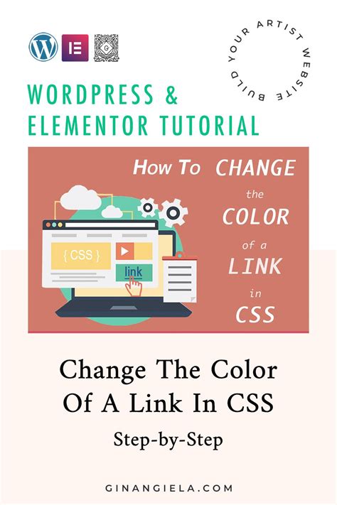 How To Change The Color Of A Link In CSS WordPress Elementor