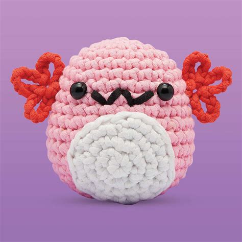 The Woobles Beginner Crochet Amigurumi Kit Axolotl Blick Art Materials