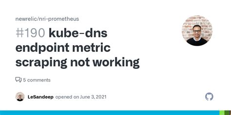 Kube Dns Endpoint Metric Scraping Not Working · Issue 190 · Newrelicnri Prometheus · Github