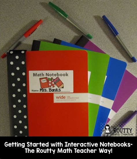 Interactive Math Notebooks For Elementary Teachers