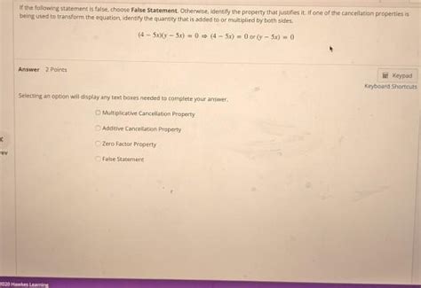 Solved If The Following Statement Is False Choose False Chegg Com