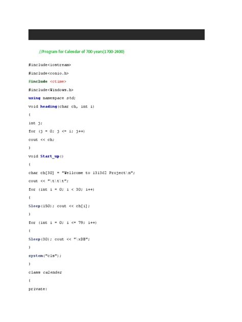 Calender Pdf Software Development Object Oriented Programming
