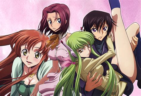 C C Lelouch Vi Britannia Kouzuki Kallen And Shirley Fenette Code Geass Drawn By Sakamoto