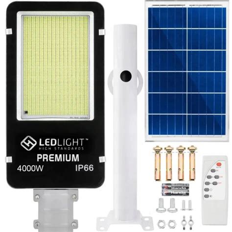 Mocna Lampa Uliczna Solarna 1648x Led 4000w Latarnia Na SŁup Panel