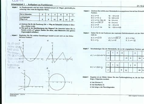 Schulblog Mathe Arbeitsblatt Lösung