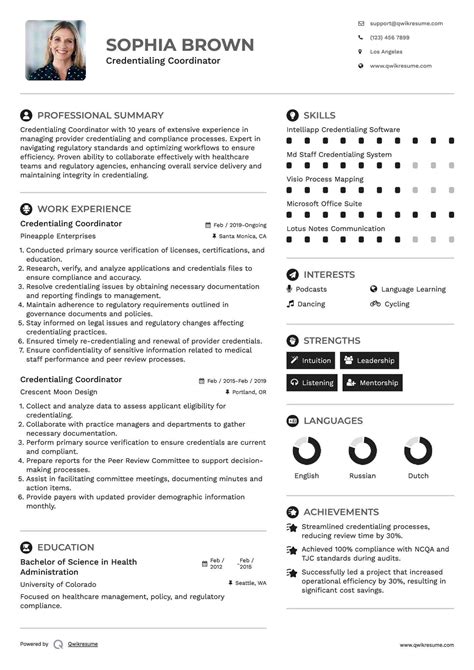 10 Credentialing Coordinator Resume Samples And Templates For 2025