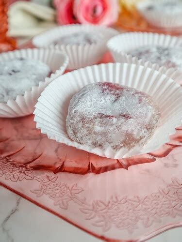 Vegan Raspberry Rose Mochi Fragrant Vanilla Cake