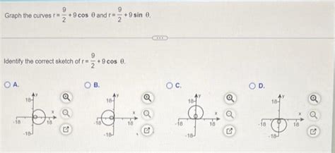 Solved Graph the curves r cosθ and r sinθ Identify Chegg com
