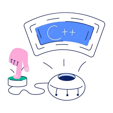 Premium Vector Source Code Doodle Mini Illustration