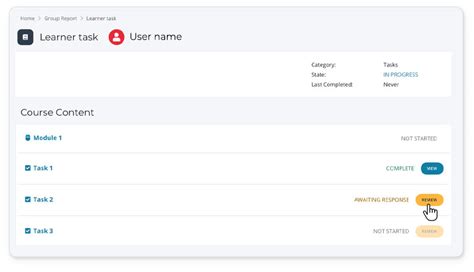 Learner Tasks Manager Tutor Workflow