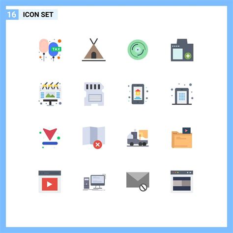 16 Flat Color Concept For Websites Mobile And Apps Photo Devices Travel
