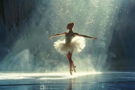 Graceful Movement The Beauty Of Ballet Performance Premium Ai Generated Image