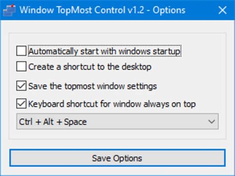 Window Topmost Control İndir
