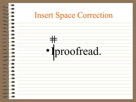 Proofreading And Editing Symbols PPT