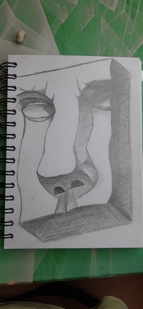 Нос Давида Рисунок карандашом