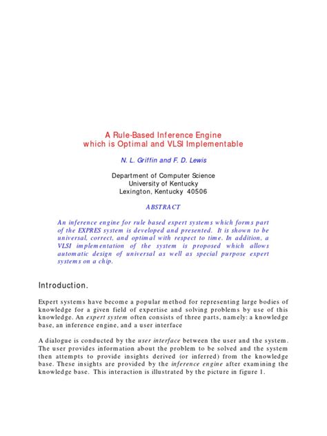 A Rule Based Inference Engine Pdf Download Free Pdf Knowledge