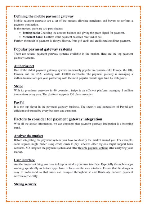 ppt top things to consider before integrating payment gateway in a