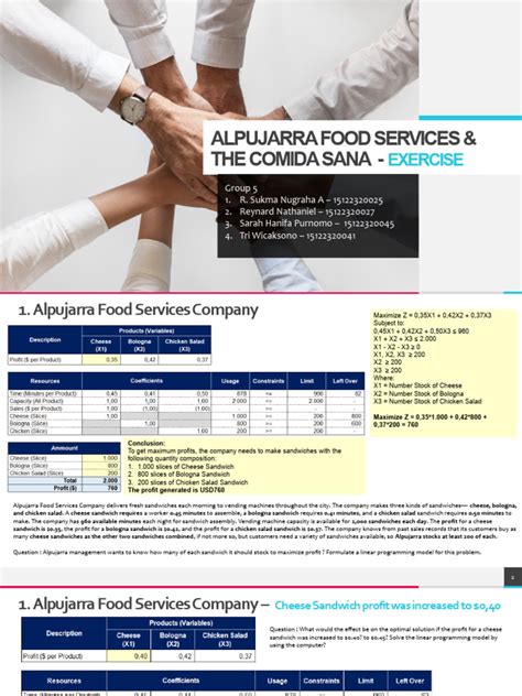 Resource Allocation Lp Group 5 Pdf Linear Programming Soybean