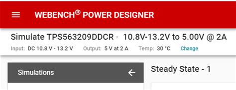 Webench® Tools In Webbench Power Designer Time Axis Has No Indication
