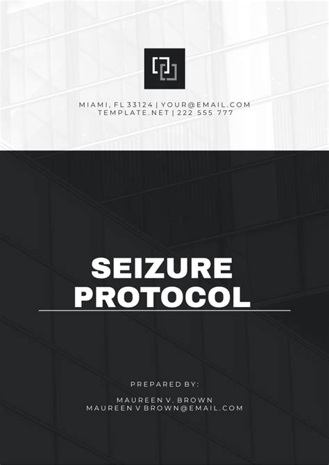 Free Seizure Protocol Template To Edit Online