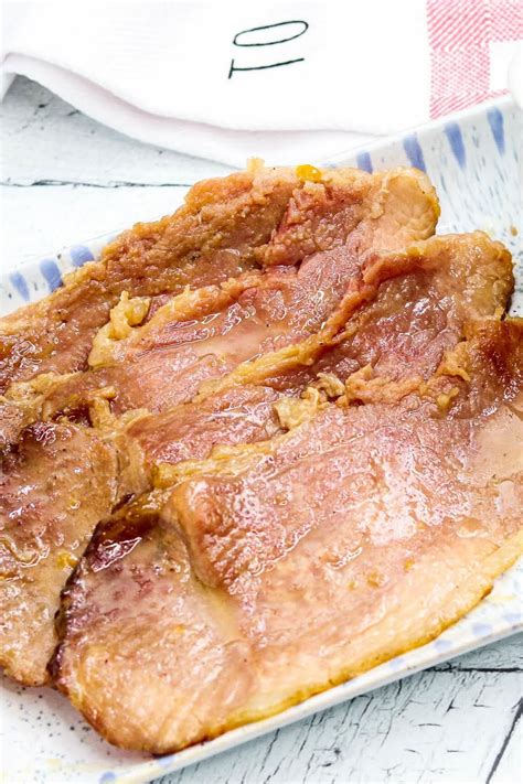 Ham With Peachy Brown Sugar Dijon Glaze Annettes In 2024 Homemade Soup Recipe Easter Brunch