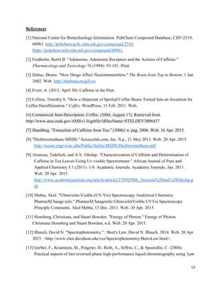 Final Lab Report Caffeine PDF