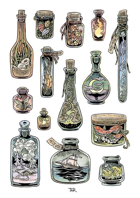 Julia Tar Bottles Props Art Art Inspiration Art Drawings