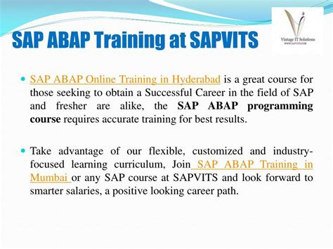 Ppt Sap Abap Training In Pune Ppt Powerpoint Presentation Free Download Id7659538