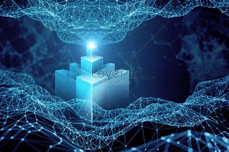 블록 체인 개념 배경 사진 및 창의적인 일러스트 무료 다운로드 Lovepik