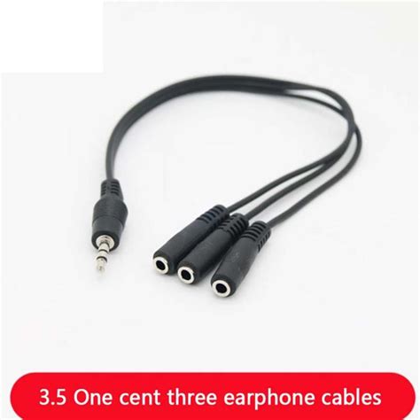 Aux Multi Headphone Earphone Audio Splitter Adapter 3 5mm Jack Hub Spliter Cable Bd