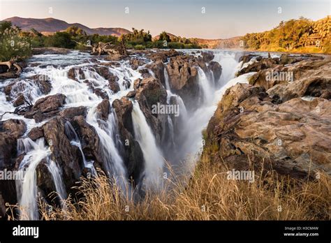 Multiple Streams Comprise The Epupa Falls On The Kunene River In The