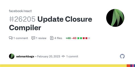 Update Closure Compiler By Sebmarkbage Pull Request Facebook React GitHub