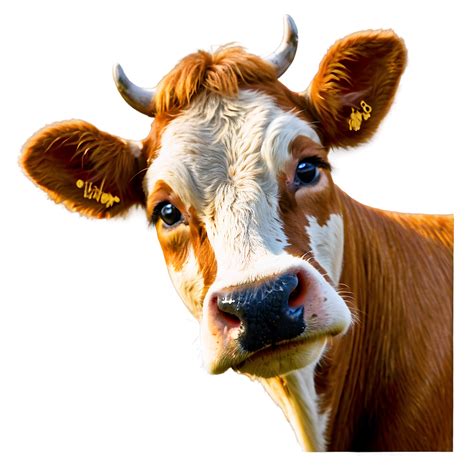 Download Cute Cow Face Png 05032024