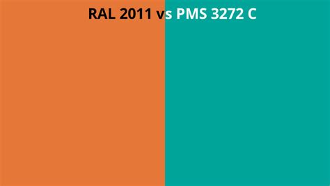 Ral 2011 Vs Pms 3272 C Ral Colour Chart Uk