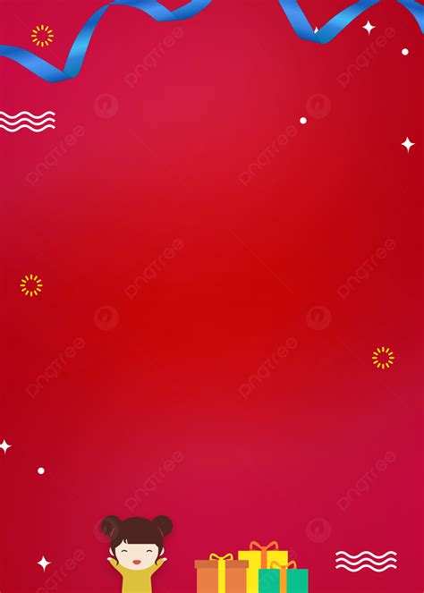 빨간색 크리 에이 티브 캐릭터 선물 간단한 배경 빨간 창의성 캐릭터 배경 일러스트 및 사진 무료 다운로드 Pngtree