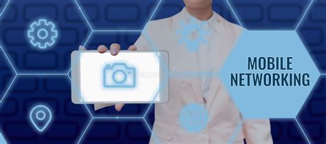 Text Sign Showing Mobile Networkingcommunication Network Where The Last Link Is Wireless