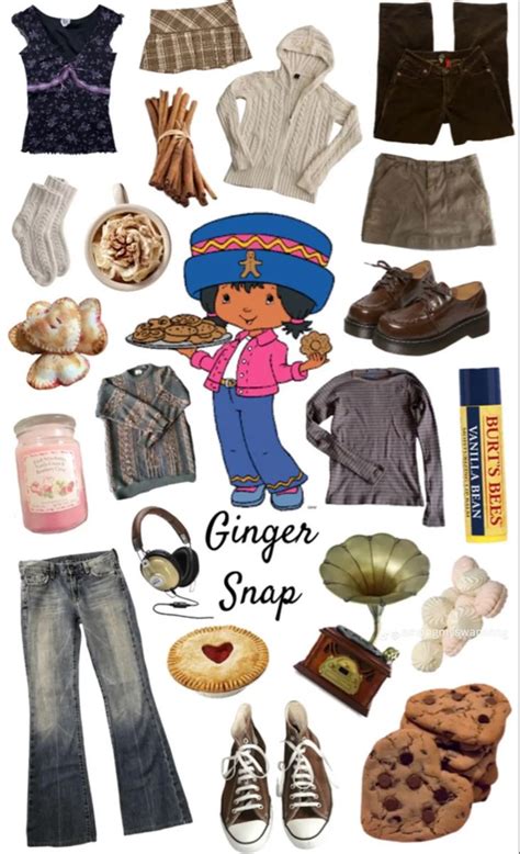 Ginger Snap Moodboard 💙 Strawberry Shortcake Outfits Character Inspired Outfits Vibe Clothes