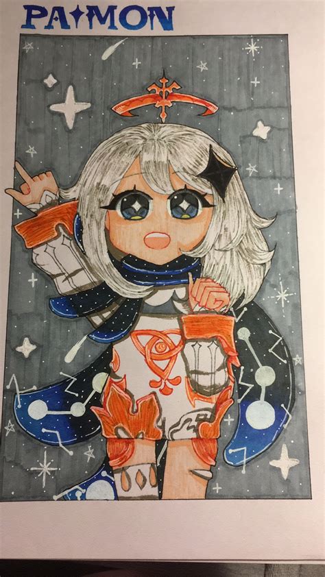 Paimon Sketch Remake Because The Other One Had A Bigger Forehead Than Ayaka Genshin Impact Hoyolab