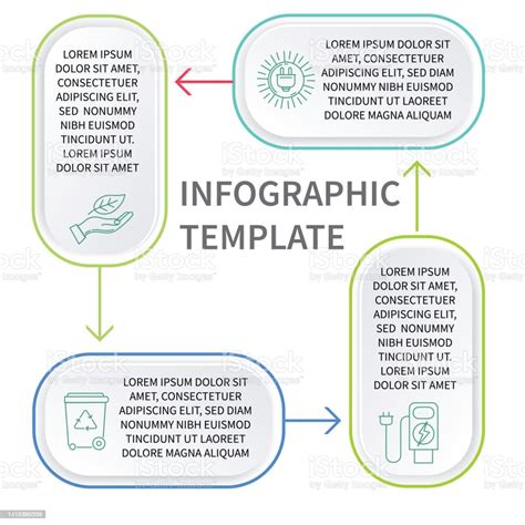 투명한 배경에 환경 선 아이콘이 있는 인포그래픽 템플릿 기업의 사회적책임에 대한 스톡 벡터 아트 및 기타 이미지 기업의 사회적책임 단순함 드로잉 Istock