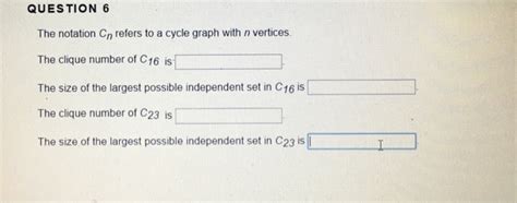 Solved The Notation C N Refers To A Cycle Graph With N Chegg