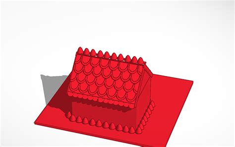 3d Design Gingerbread House Tinkercad