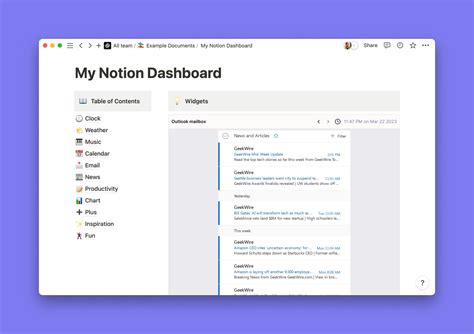 Outlook Widget For Notion Plus