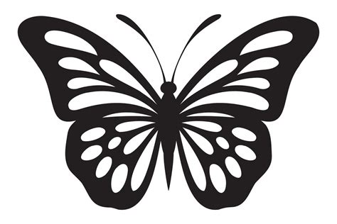 Butterfly Silloutte Butterfly Stencil Printable Butterfly Silhouette