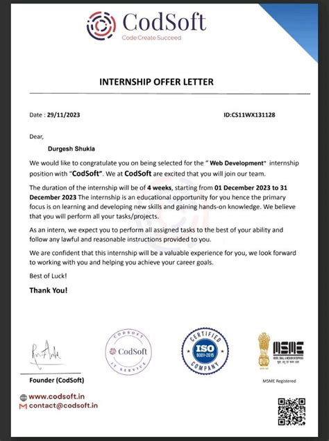 Durgesh Shukla On Linkedin Codsoft Internship