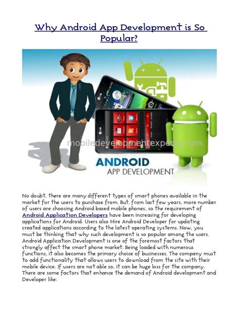 why android app development is so popular
