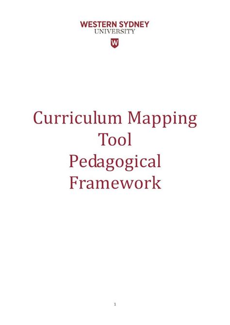 Pdf Curriculum Mapping Tool Pedagogical Framework · Pdf Filepedagogical Frameworks