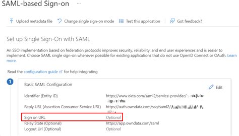 Creating An Application For Sso In Azure